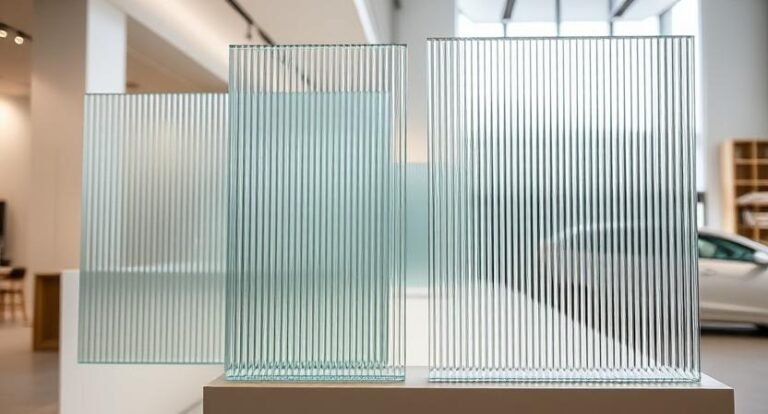 Fluted Glass Sheet – Modern Decorative Glass for Interiors.