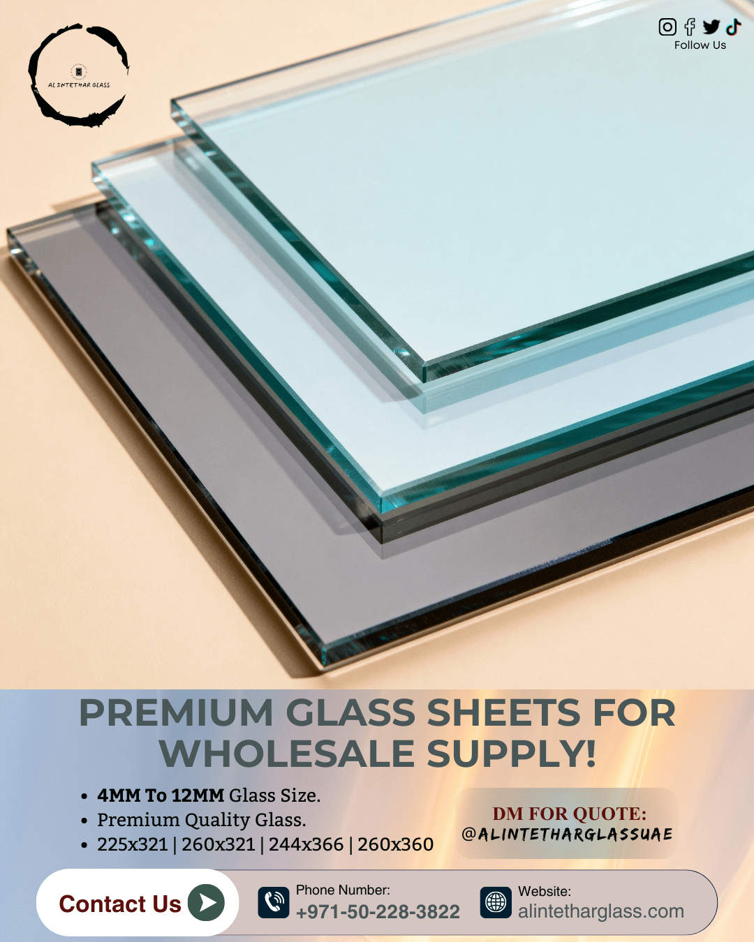 Fluted Glass Sheet – Modern Decorative Glass for Interiors.