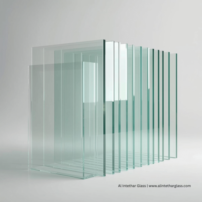 Fluted Glass Panels in Dubai | Textured Glass by AL Intethar
